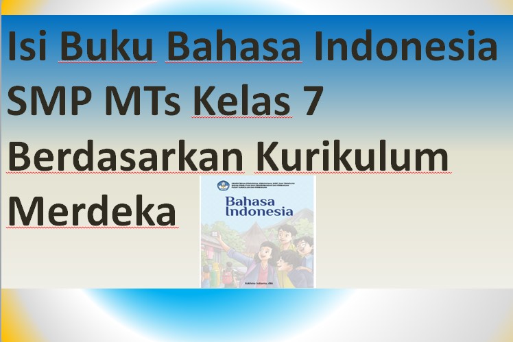 Isi Buku Bahasa Indonesia SMP MTs Kelas 7 Kurikulum Merdeka